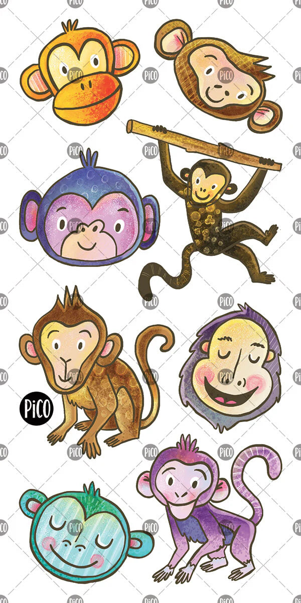 Pico Tattoos - Monkeys 307 – Klubhouse for Kids