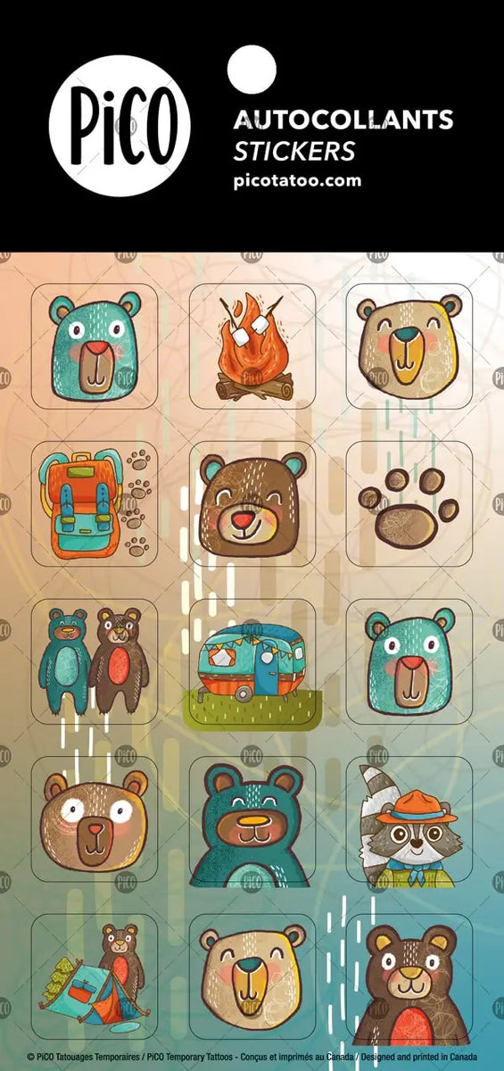 Pico Stickers - Wilderness Camping – Klubhouse for Kids