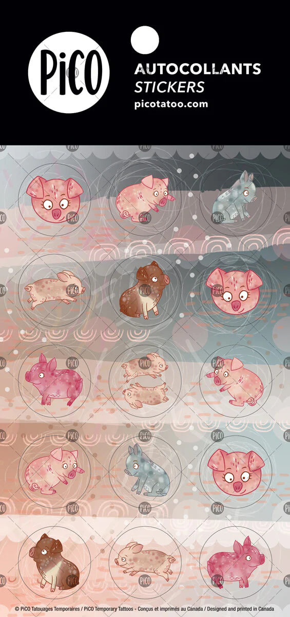 Pico Stickers - The Pigs – Klubhouse for Kids