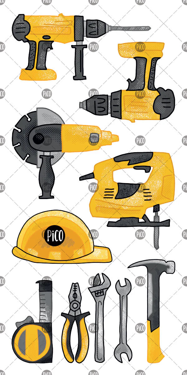 Pico Tattoos - Construction Tools 257 – Klubhouse for Kids