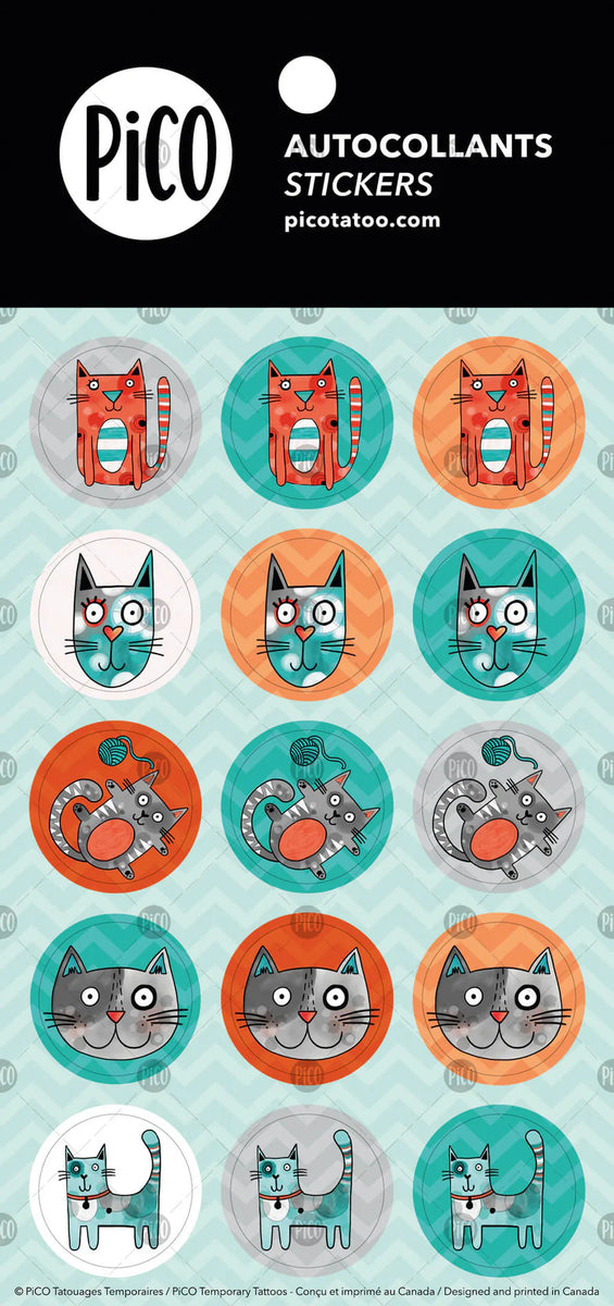 Pico Stickers - Bibi the Gray Cat – Klubhouse for Kids