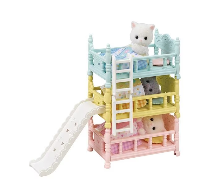 Calico Critters 2164 Triple Bunk Beds – Klubhouse for Kids