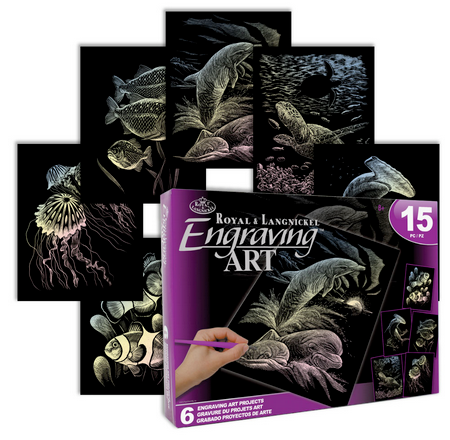 Engraving Art Activity Set - Ocean – Klubhouse for Kids